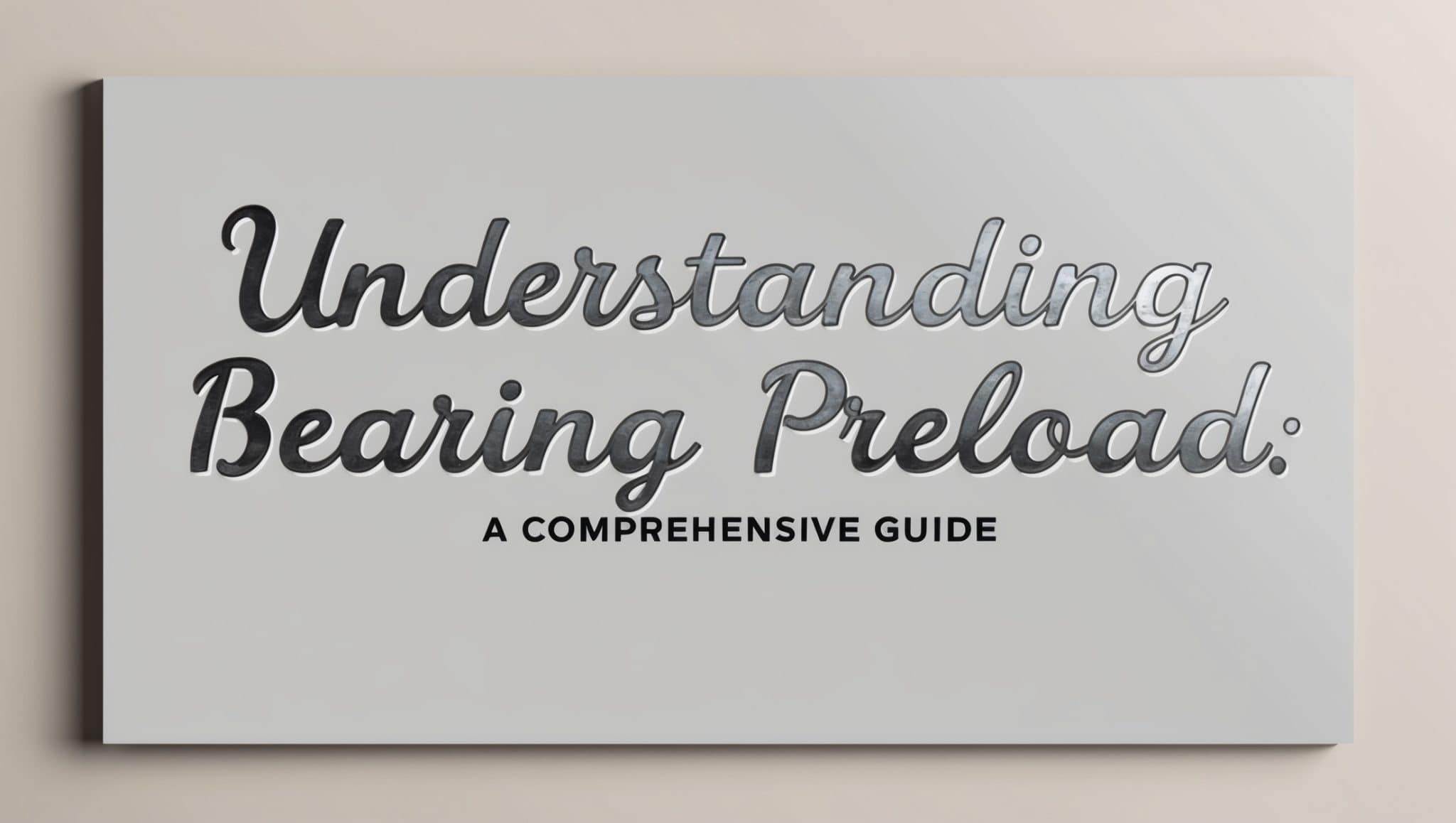 Understanding Bearing Preload: A Comprehensive Guide - Kapoor Enterprises